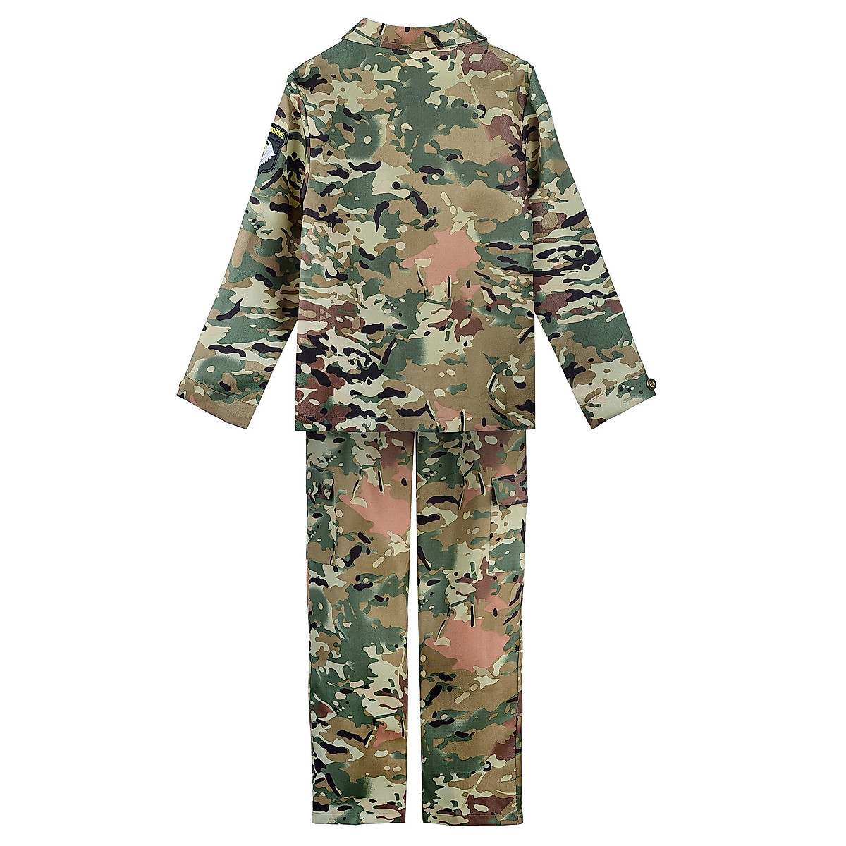 ReliBeauty Soldier Costume Army Camouflage Uniform,120