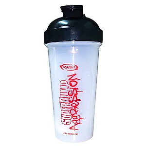 Gaspari Nutrition Aggression Shaker Bottle, Leak-Free, Durable, Workout Mixing Cup, Perfect for Pre Workout and Protein (28 oz, Clear)