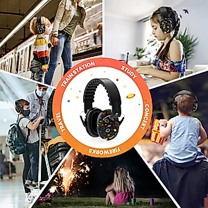 RIIKUNTEK Kids Ear Protection - SNR 27dB Safety Ear Muffs Noise Cancelling Headphones for Kids, Autism, Toddlers, Hearing Protection Earmuffs for Sports Events, Concerts, Fireworks, Air Shows