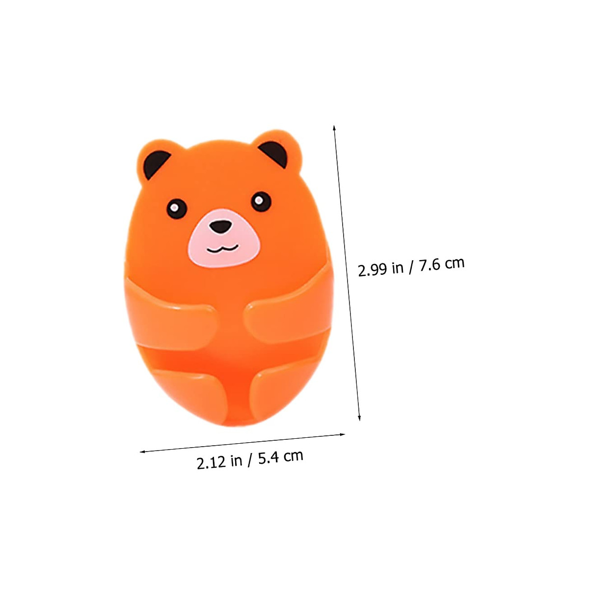 Mikikit 4pcs Power Outlet Hook Plug Wire Holder Self-Adhesive Socket Holder Adhesive Wall Hooks Cartoon Hook Adhesive Plug Holder Multifunctional Cartoon Organizer Plastic No Trace