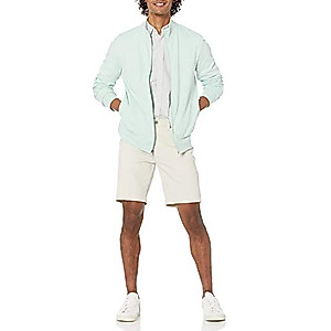 Amazon Essentials Men's Slim-Fit 9" Inseam Stretch 5-Pocket Short, Stone, 34