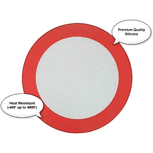 Premium Non Stick Reusable Round Silicone Baking Mat Set Of 2 Diameter 8.5 inch Perfect For 9 inch Round Cake Pan Liner Baking Sheets