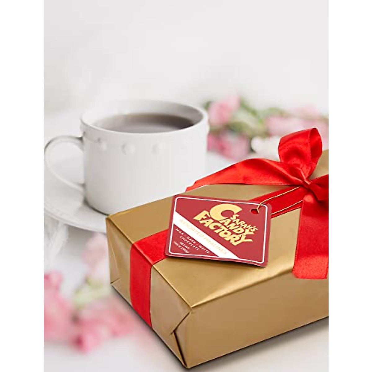 Easter Gifts Chocolate Box, Premium Gourmet Assorted, Ballotin Gold Box Chocolate Pralines Gift For All Occasions -7 Oz