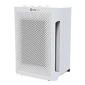 InvisiClean Mini Aura Air Purifier for Home Allergies | 5-in-1 H13 True HEPA Filter / Ionizer / Carbon Filter + Prefilter / UV-C Light | Portable Small Air Purifiers for Baby Room & Bedroom Odor