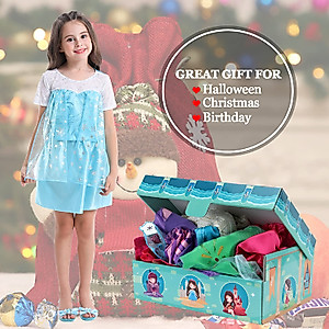 VGOFUN Princess Dresses for Girls - Dress up Clothes for Toddler Girl Pretend Play Gift for 3-6 Year Halloween Christmas Birthday