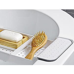 SDGH Retractable Bathtub Storage Rack Bath Tray Shelf Tub Multi-Function Bathroom Tool Towel (Color : OneColor)