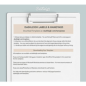 Dashleigh 40 Waterproof Pantry Labels for Quart Jars, 6 x 2.5 inches, Vinyl White