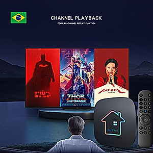 2023 Newest H8 HTV 8 Box IPTV Brazil Brazilian More Videos Quad Core Andorid 9.0 8K HDR Image Android 9 HDMI 2.0 LAN Multi-Media