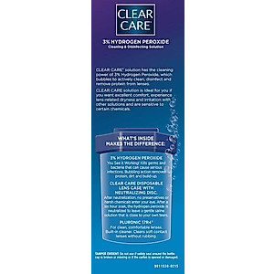 Clear Care Cleaning & Disinfecting Solution with Lens Case, Twin Pack,12 Fl Oz (Pack of 2)