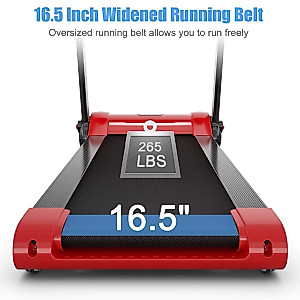 SPORFIT Motorized Treadmills 2.25 HP Electric Running Machine Folding Exercise Incline Fitness Indoor with LCD Monitor for Home & Office & Gym