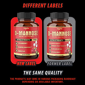 D-Mannose Capsules - 7 Herbs with Cranberry, Dandelion, Hibiscus and More - Support Flush Impurities and Urinary Tract Health - 90 Vegan Capsules 3-Month Supply