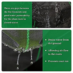 TOPHOUSE 4ft x 100ft Weed Barrier Landscape Fabric Heavy Duty Weed Barrier Fabric for Garden Durable Weed Blocking Control Mat for Outdoor Flower Bed