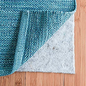 RUGPADUSA - Basics - 8'x10' - 3/8" Thick - 100% Felt - Protective Cushioning Rug Pad - Safe for All Floors and Finishes including Hardwoods