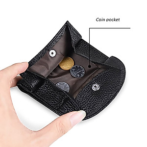 Dicihaya Female Small Wallets Coin Purse Mini Genuine Leather Wallet Bifold Pouch Multiple Cards Holder