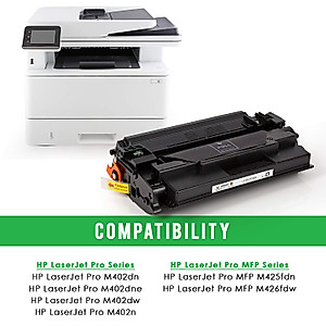 LINKYO Compatible Toner Cartridge Replacement for HP 26X CF226X (Black, High Yield, 2-Pack)