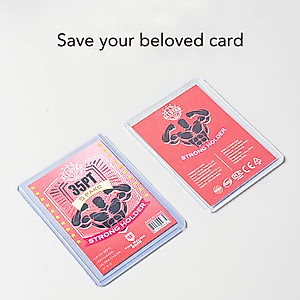 YEIO Top Loaders for Cards,Hard Card Sleeves PVC Trading Card Holder Clear Protective Sleeves Holder for Baseball Card,Sports Cards, Trading Card, Game Card 3 x 4 Inch (30 Pcs+50 Penny Sleeves)