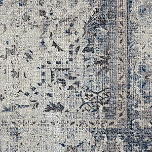 RUGGABLE – Sarrah Blue Quartz – Machine Washable Runner Rug – Pet & Child Friendly – Stain & Water Resistant – Non-Slip – 2.5'x7'