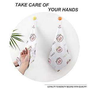 Lurnise Hand Towel Pig Hand Towels Dish Towel Lanyard Design for Bathroom Kitchen Sports