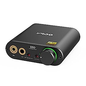 YMOO Portable Headphone Amp DAC, DSD512 and 768K/32Bit, 16Ω-600Ω/35mW/Hi-Res Hi-Fi Desktop DAC for PC Headphone Out/iPhone, 3.5mm/4.4 mm/Optical/Coaxial Output for Windows/Android/IOS/PS5/Home Audio