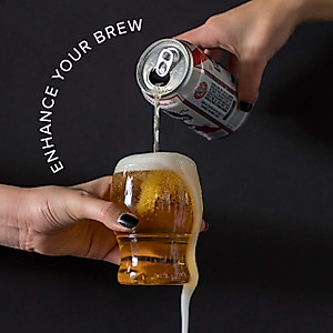 TOSSWARE POP 12oz Pint Jr, Premium Quality, Recyclable, Unbreakable & Crystal Clear Plastic Beer Glasses, Set of 12