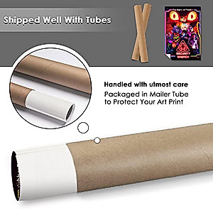 Art Poster Print 12 x 18 Inch Fnaf Merch Security Merchandise Breach Canvas Wall Picture Home Decor for Living Room Bedroom Office