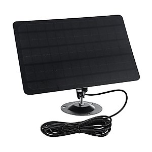 XIXIAN 10W 6V Micro USB Solar Panel 2000mAh 360-degree Rotation Waterproof Wall Mounted Monocrystal Silicon Solar Plate for USB Camera