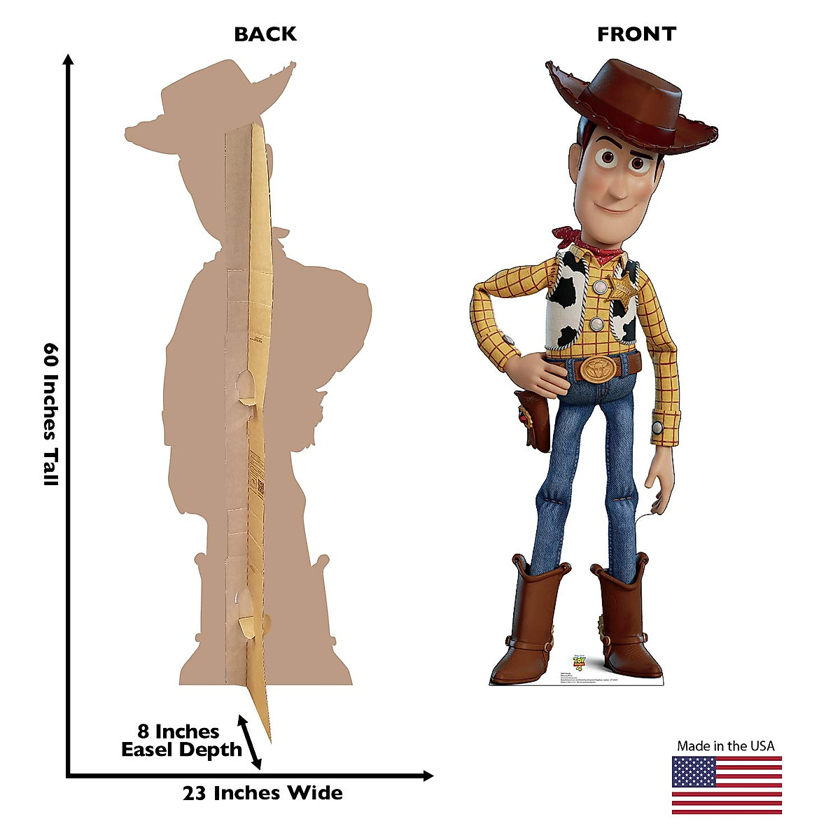 Cardboard People Woody Life Size Cardboard Cutout Standup - Disney Pixar Toy Story 4 (2019 Film)