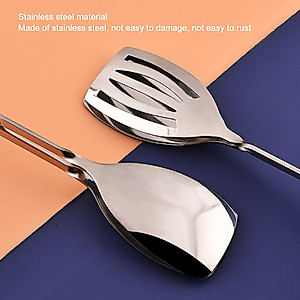 Serving Tongs, 201 Stainless Steel Comfortable Grip Food Tong, Multi Purpose Practical Light Weight Serving Utensils for Home Kitchen(Cup clamp)