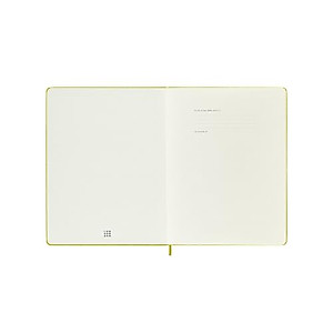 Moleskine Classic Notebook, Hard Cover, XL (7.5" x 9.5") Ruled/Lined, Hay Yellow (Silk), 192 Pages