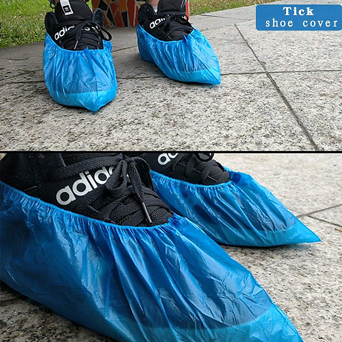 Sunshine post Shoe Covers Disposable,200Pack（100Pairs）Boot Covers Waterproof Non-Slip One Size Fits Most for Rain,Indoor,Women,Men and More