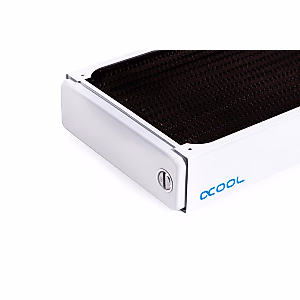 Alphacool NexXxos XT45 Full Copper 360mm Radiator V.2, 120mm x 3, Triple Fan, White