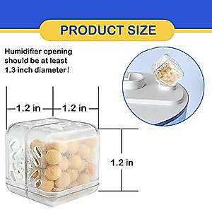 Humidifier Demineralization Cartridge Cleaning Filter Compatible with LEVOIT, GENIANI, EVERLASTING, Also Works with All Humidifiers Caliber Larger Than at Least 1.3 in Diameter (20 Cartridges)