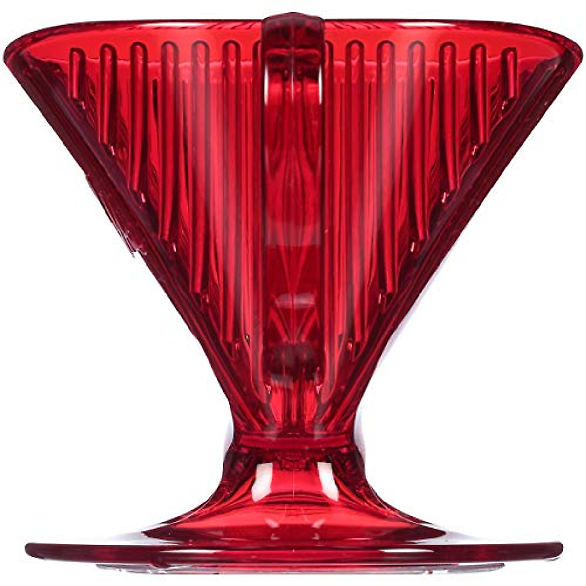 Melitta Signature Series 1 Cup Pour-Over Coffee Brewer, Tritan Red