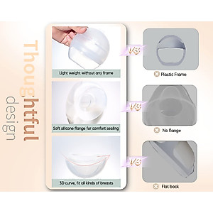Suatata Wearable Breast Pump︱Milk Catcher / Collector for Breastfeeding Relief with Pumping Function︱Silicone Reusable Nursing Pads for The Let-Down︱Breast Feeding Essencials (2Pcs)