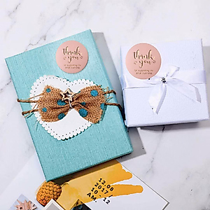 Thank You Stickers Roll,500PCS 1.5" Thank You for Supporting My Small Business Stickers,Pink Foil Thank You Label Stickers for Bubble Mailers,Envelopes,Online,Retail Store,Handmade Goods,Package,