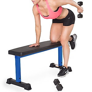 Cap Barbell Flat Weight Bench Blue Color Series