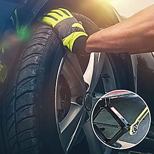 Car Jack Wrench, 360° Swivel Labor-Saving Car Jack Ratchet Wrench with Long Handle, Scissor Jack Lift Speed Handle Tool for Travel, Van, SUV and Other Vehicles