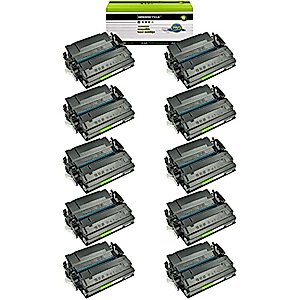 greencycle High Yield Compatible Toner Cartridge Replacement for HP 87X CF287X Work with Laser Jet Enterprise M506 M506n M506dn MFP M527 M527z M527f M527dn Pro M501 M501dn Printer (Black, 10-Pack)