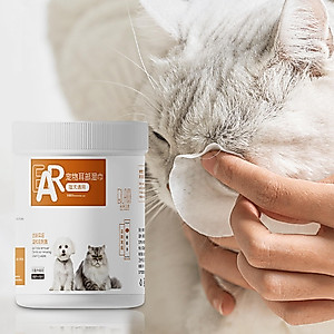 Axfbim Dog Eye Wipes, Pet Tear Stain Remover Wipes, 220-Count Eye Wipes for Cats and Dogs, Cat Dog Eye Cleaner, for Gently Cleaning Eyes, Prevents Tear Stains