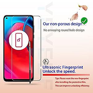 MOTO G Stylus 5G Premium Tempered Glass + Camera Lens Protectors By YEYEBF, [2 + 2 Pack] [Anti-scratch] [3D Glass] [Case-Friendly] Screen Protector