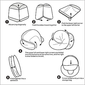 ZJ Right Screen House Room 9.5'×9.5' for 4-6 Person, Outside Igloo Dome Clear Tent, Instant Pop-up Canopy, Mosquito Net Camping Tent, Dining Sun Shade Gazebos for Patios Blue