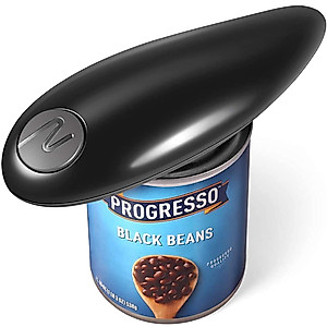 Electric Can Opener, One-Touch Switch Can Opener, Safe Smooth No Sharp Edges Can Opener for Almost Size Can, Can Opener Electric Best Kitchen Gadgets for Chefs, Arthritis & Seniors, Black