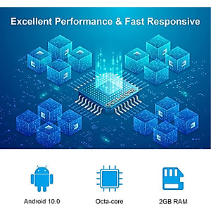 HOTIPS Android 10 Tablet 10.1 inch 2GB RAM 32GB Storage Octa-core Processor 5000mAh Battery,1280x800 IPS HD Touchscreen Tablets, 2MP+5MP Camera, Support 4G Phone Call, 2.4G Wi-Fi, Bluetooth 4.2