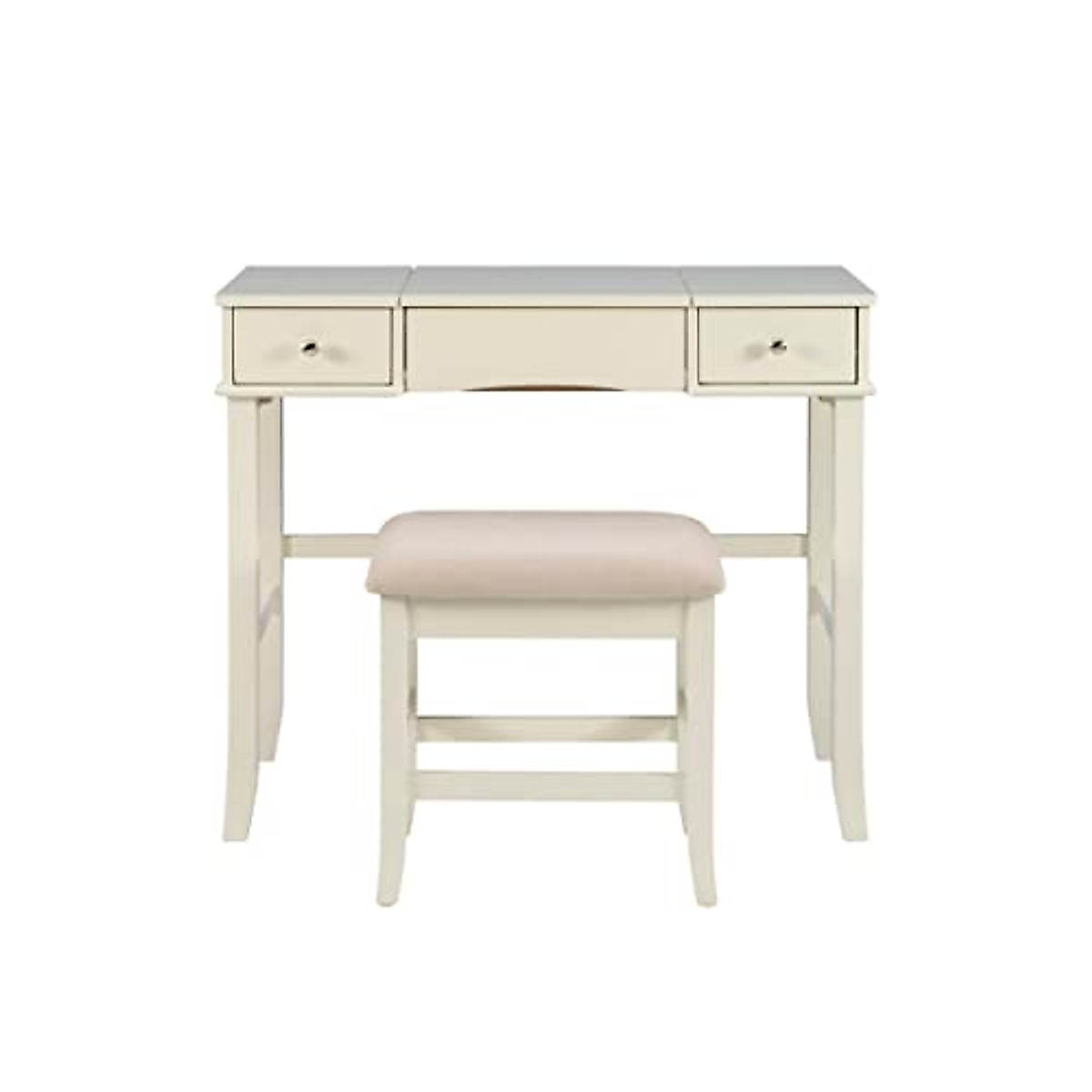 Linon Set, Cream Jackson Vanity, 30" x 36" x 18",