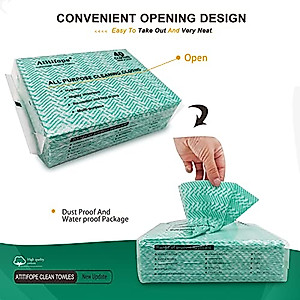 Atitifope Reusable Cleaning Cloths Nonstick Wiping Rags Disposable Cleaning Towels Dish Cloths 40count