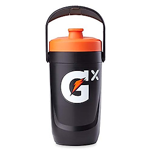 Gatorade Gx Performance Jug, 64oz, Leakproof, Non Slip Grip, Great for Athletes, Black