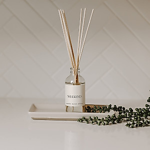 Sweet Water Decor Weekend Reed Diffuser Set for Home - Sage, Orange, Amber, Tonka Bean Scented Reed Diffusers - Air Freshener Lasts 4+ Months, Made in the USA