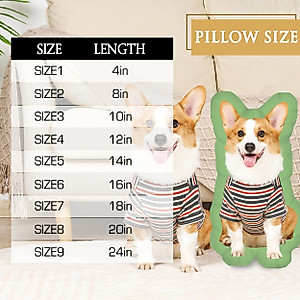 Custom Dog Pillow Custom Pet Pillow Pet Memorial Dog Pillow Personalized Photo Pillow Pet Portrait Double Side Printing(12in)