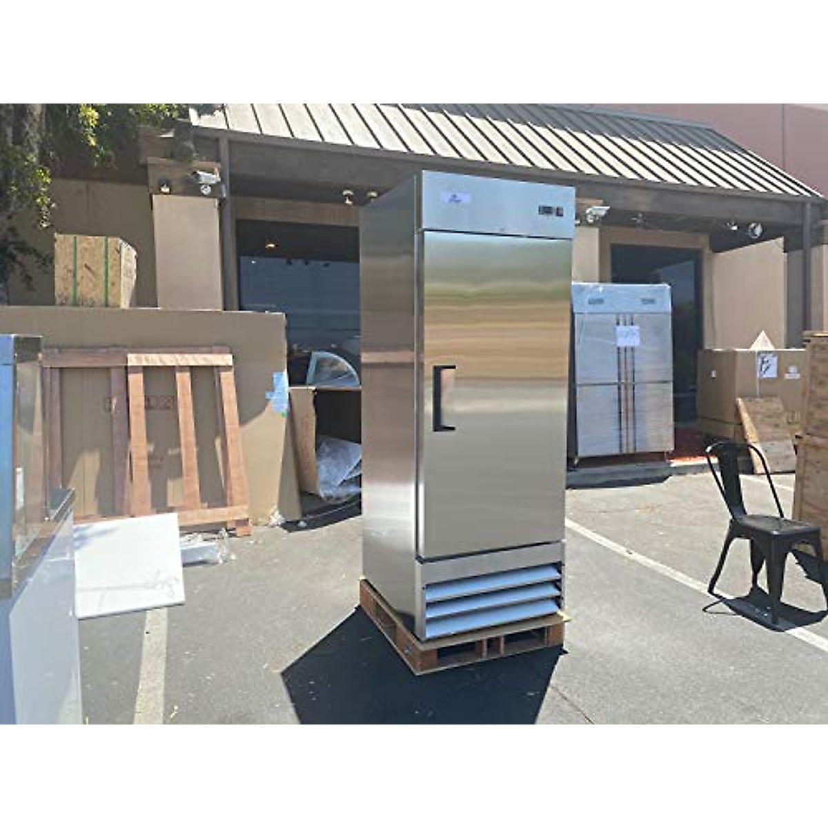 Commercial Freezer 1-Door Solid Upright Reach in Stainless Steel NSF 29" Width, Capacity 23 Cuft, Bottom Mounted Restaurant Quality Kitchen Cold -8°F XB27F