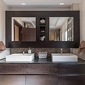 Globe Electric 90718 3" LED IC Rated Swivel Round Trim Recessed Lighting Kit 4-Pack, White Finish, Easy Install Push-N-Click Clips, Bulbs Included, 3.25" Hole Size